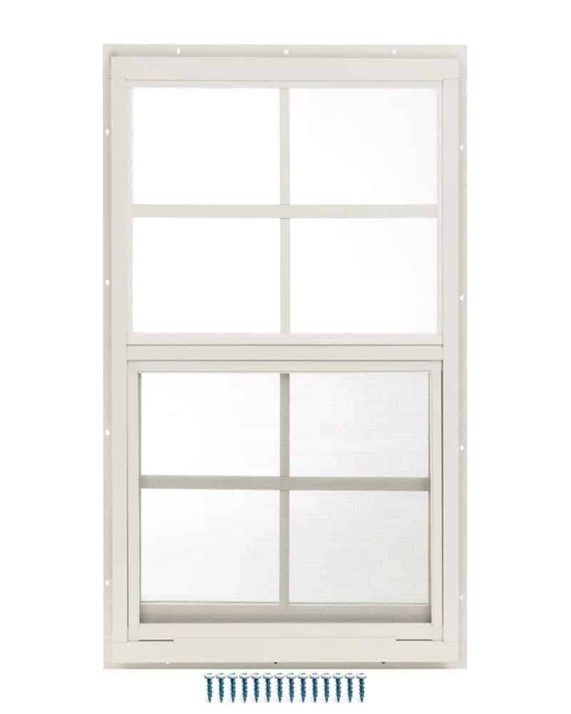 18" x 36" Aluminum Vertical Slider J-Lap Window - Shed Repair LLC