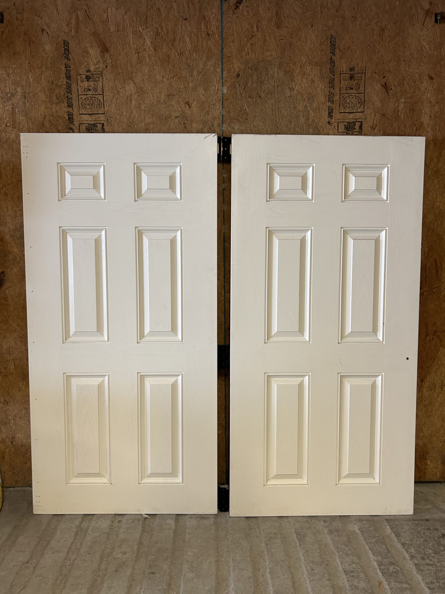 72"x72" Fiberglass 6-Panel Slab Shed Doors - Discounted - Shed Repair LLC