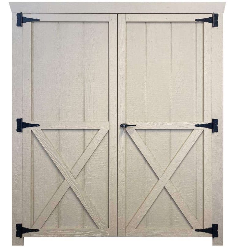 60" Traditional Style Wooden Double Shed Doors - Shed Repair LLC
