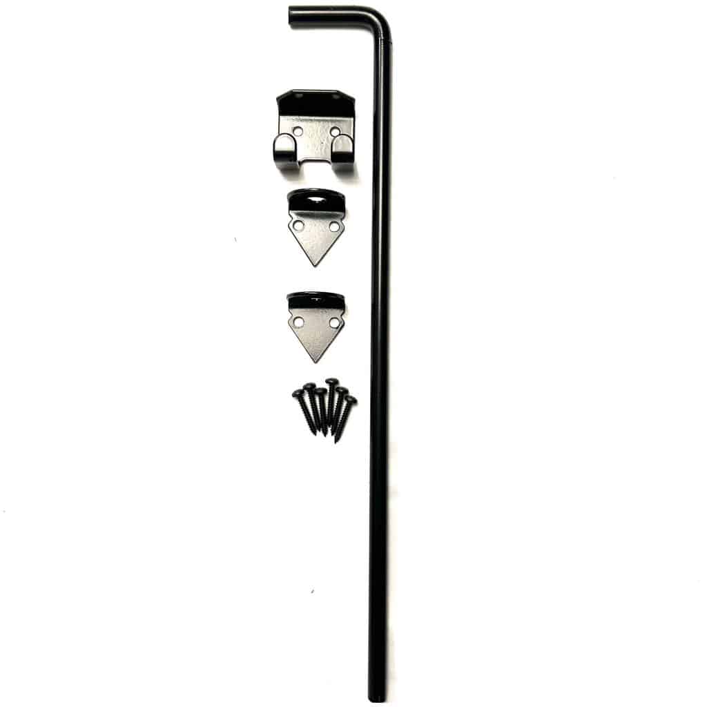 18" Black Cane Bolts - Shed Repair LLC