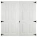 72" Fiberglass 6 Panel Slab Shed Doors - Shed Repair LLC